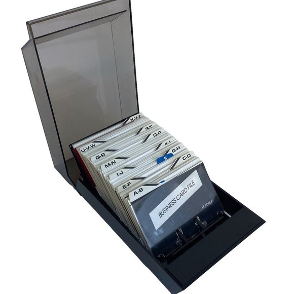 Rolodex | Office | Vintage Rolodex Business Card Holder With Insert ...